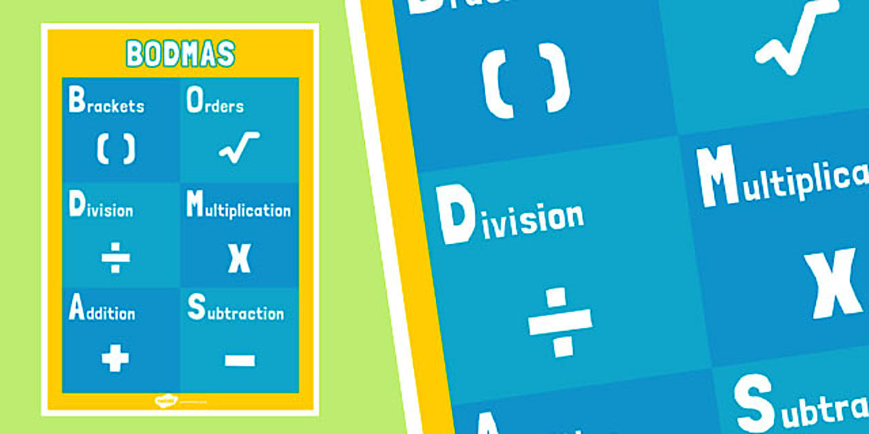 BODMAS Display Poster (teacher made) - Twinkl