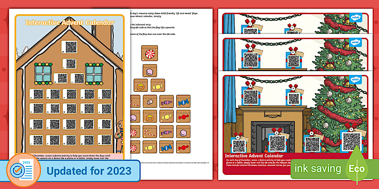 Interactive Advent Calendar Display Posters (teacher made)