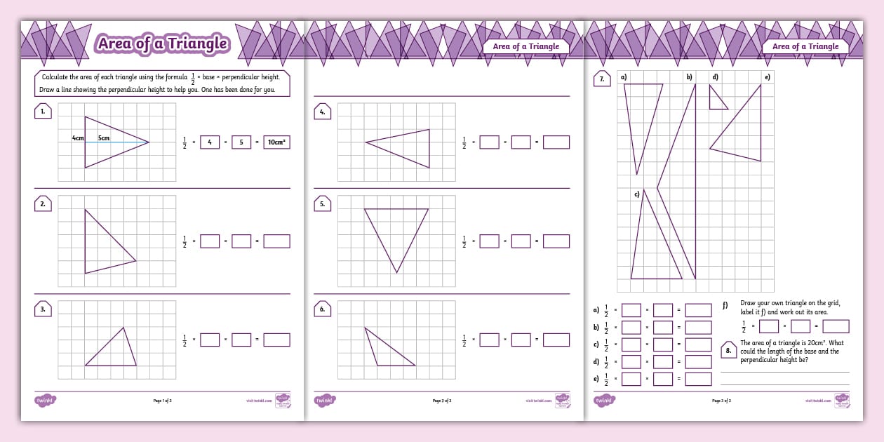 👉 Area of a Non-Right Angled Triangle | Twinkl | Maths | KS2