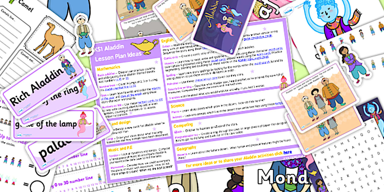 Aladdin KS1 Lesson Plan Ideas and Resource Pack - Twinkl