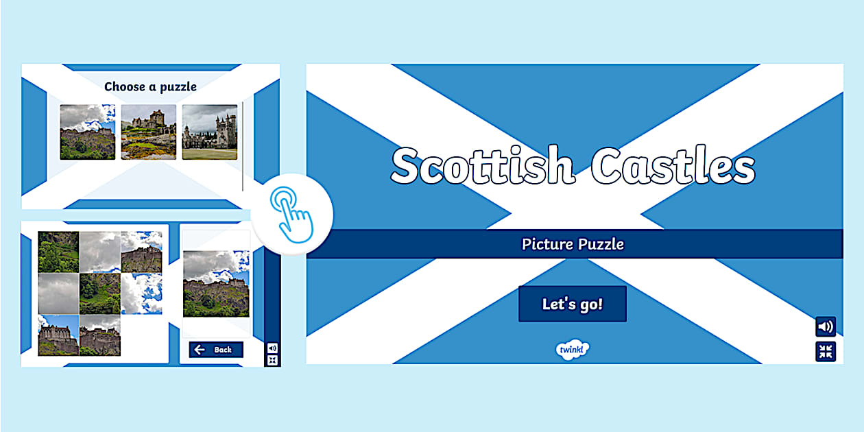 Scottish Castles Slider Puzzle (teacher made) - Twinkl