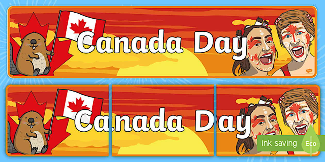 Canada Day Display Banner (teacher made) - Twinkl