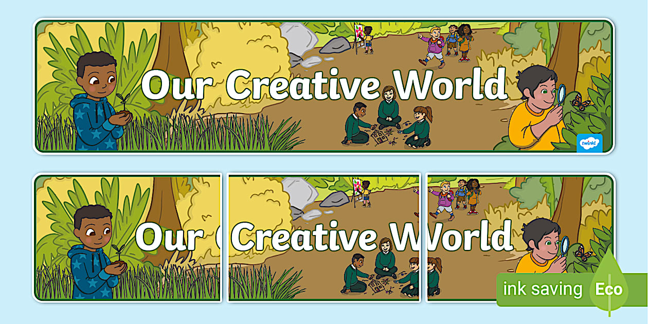 Our Creative World Display Banner