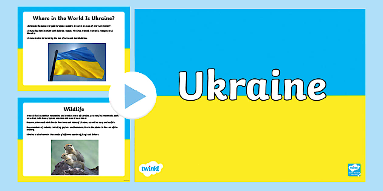 KS2 All About Ukraine PowerPoint (teacher made) - Twinkl