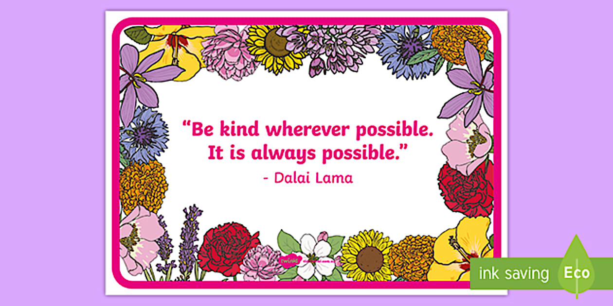 World Kindness Day Quote Poster | Primary Resource - Twinkl