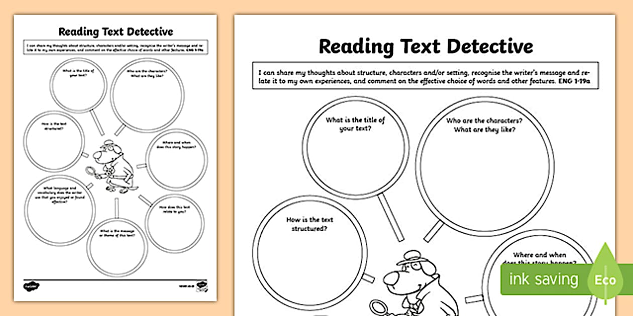 Critical Reading Worksheet - English (teacher made) - Twinkl