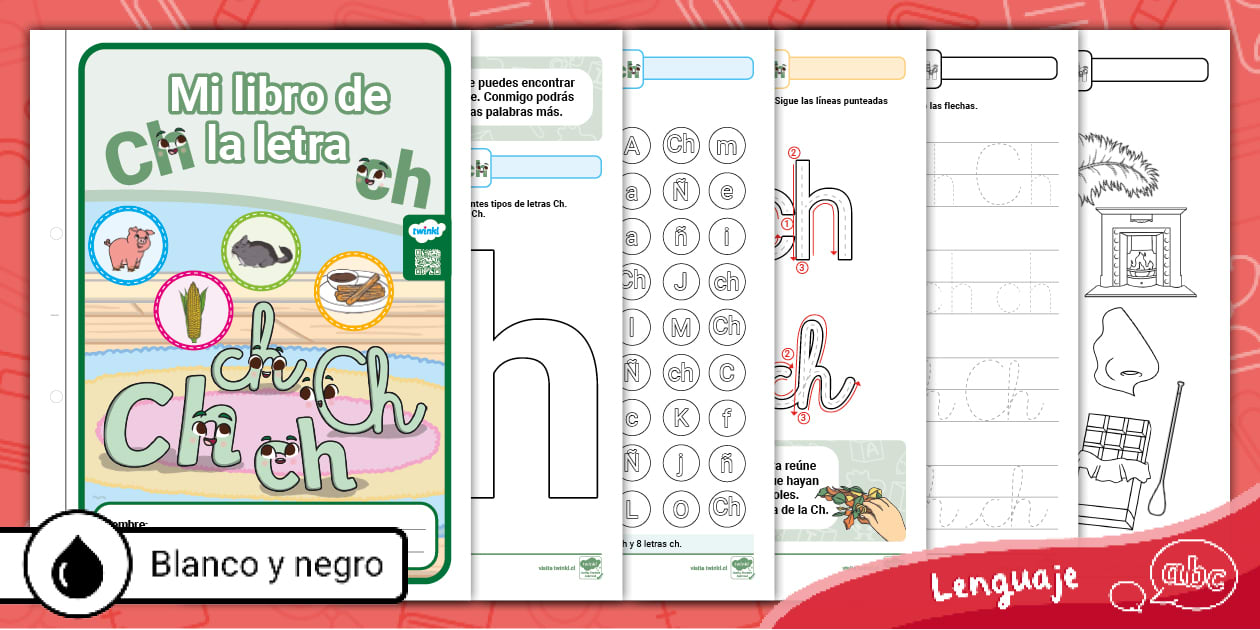 Cuadernillo | Mi libro | Letra CH (teacher made) - Twinkl
