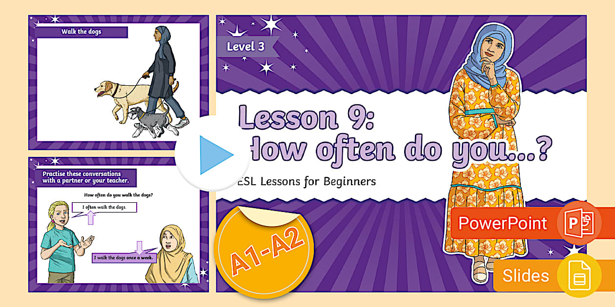 ESL Curriculum Level 3, Lesson 9 (Lehrer gemacht) - Twinkl