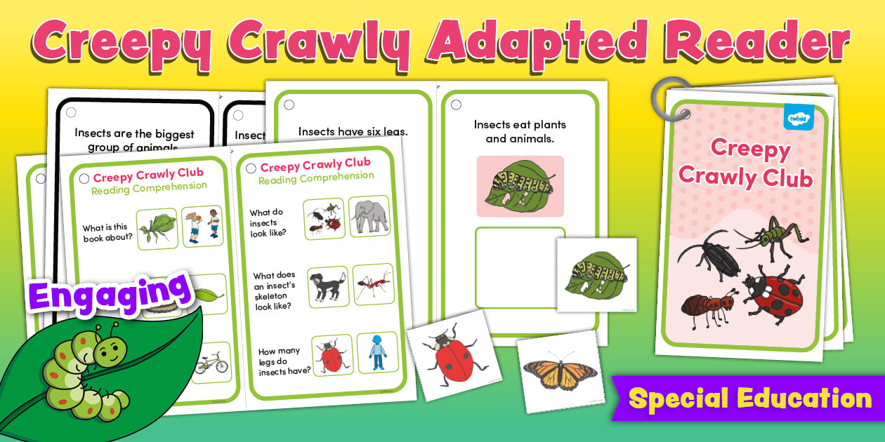 Creepy Crawly Club Adapted Reader (professor feito) - Twinkl