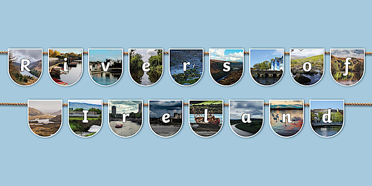 Rivers of Ireland Photo Display Bunting (Teacher-Made)