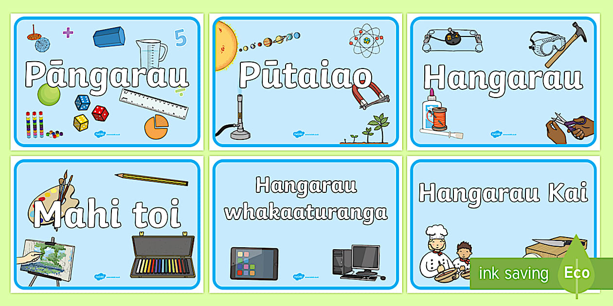 Subjects Signs and Labels