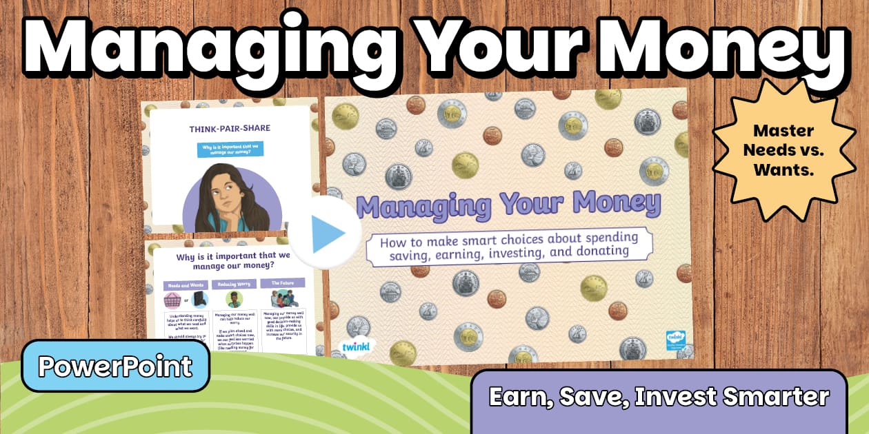 Money Management PowerPoint for Grades 4-5