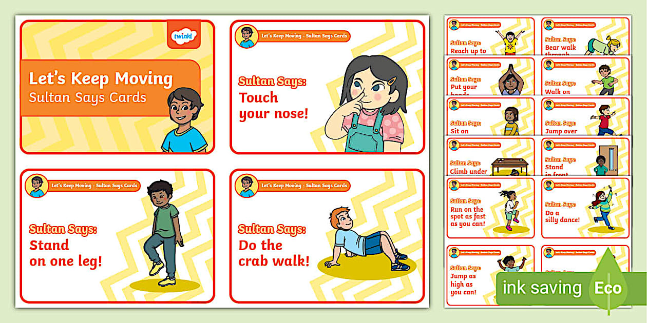 Let's Keep Moving Active Cards (teacher made) - Twinkl