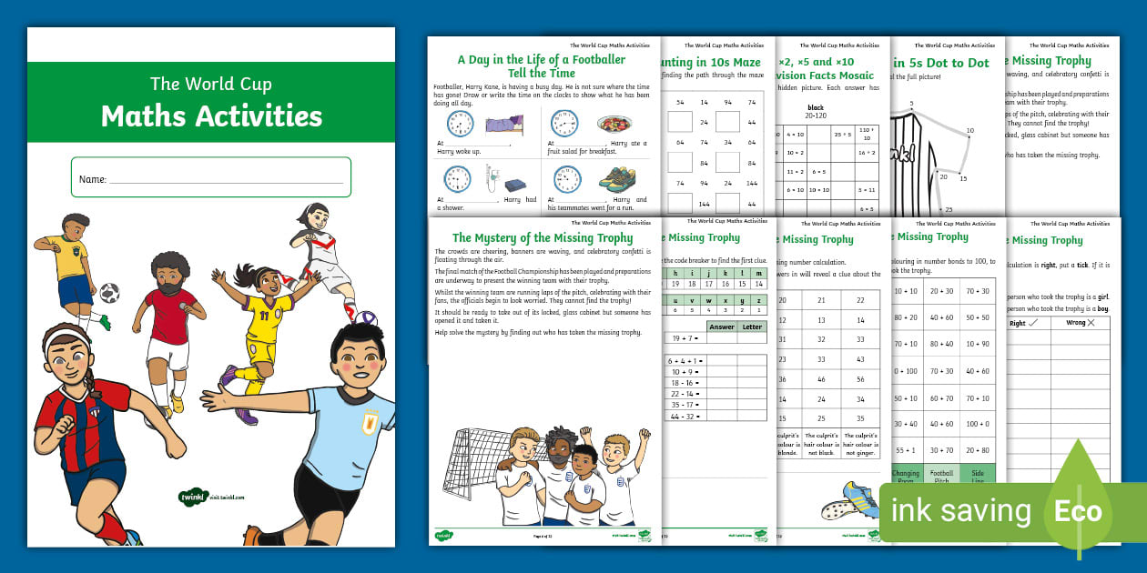 KS1 The World Cup Home Learning Activity Booklet
