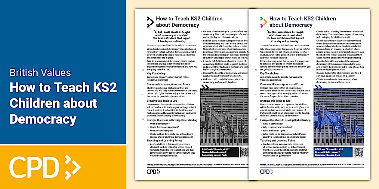 How to Teach Children about Democracy CPD (Teacher-Made)