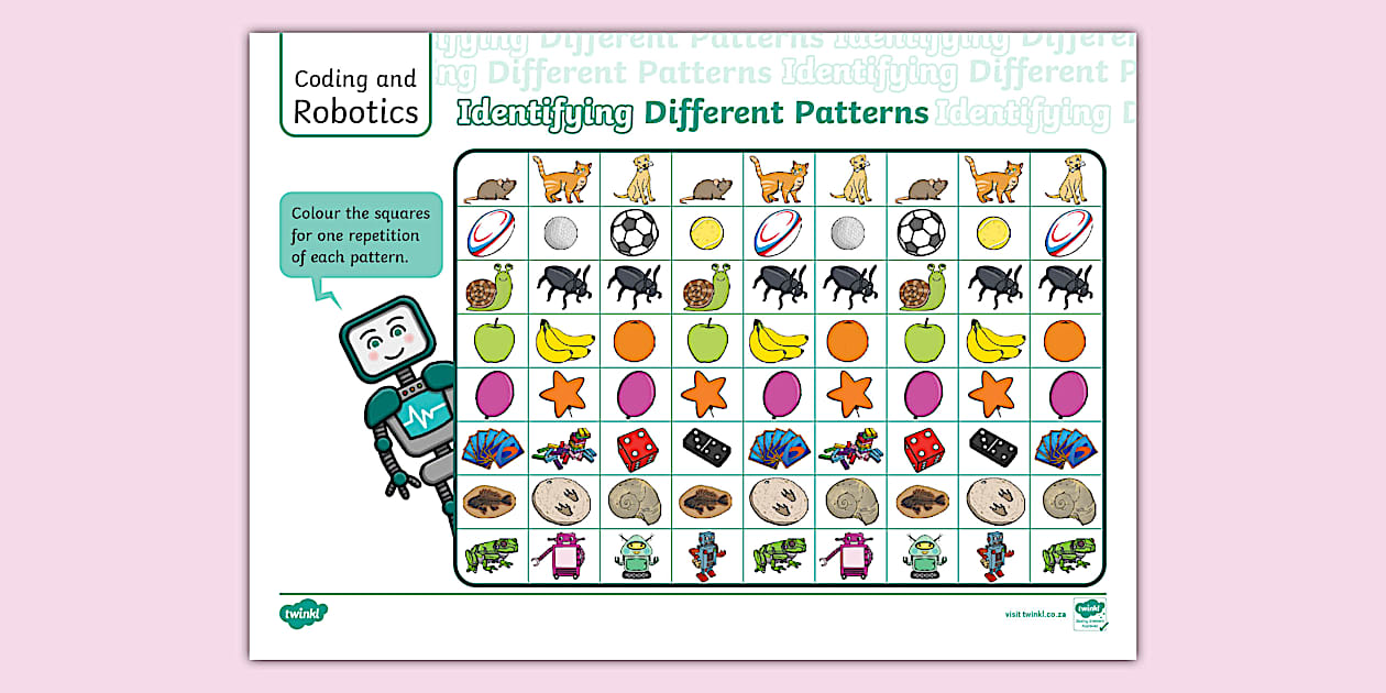 Grade R - Pattern Recognition: Colour in One Repetition