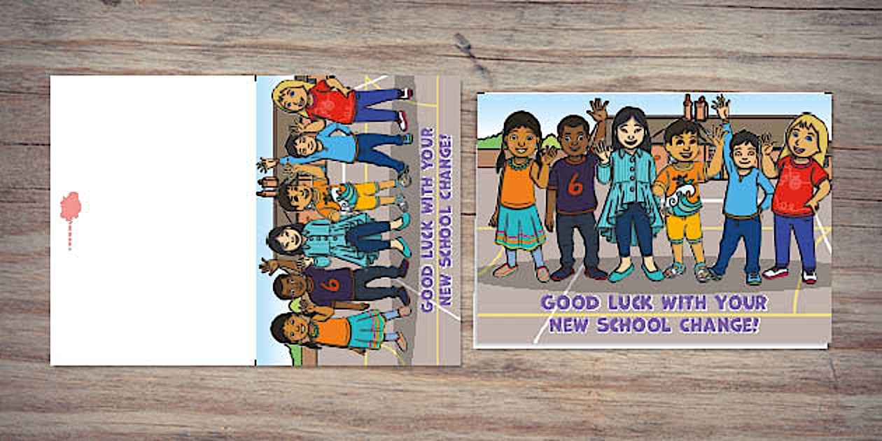 Wish Kids Good Luck By Downloading Our New School Card Now!