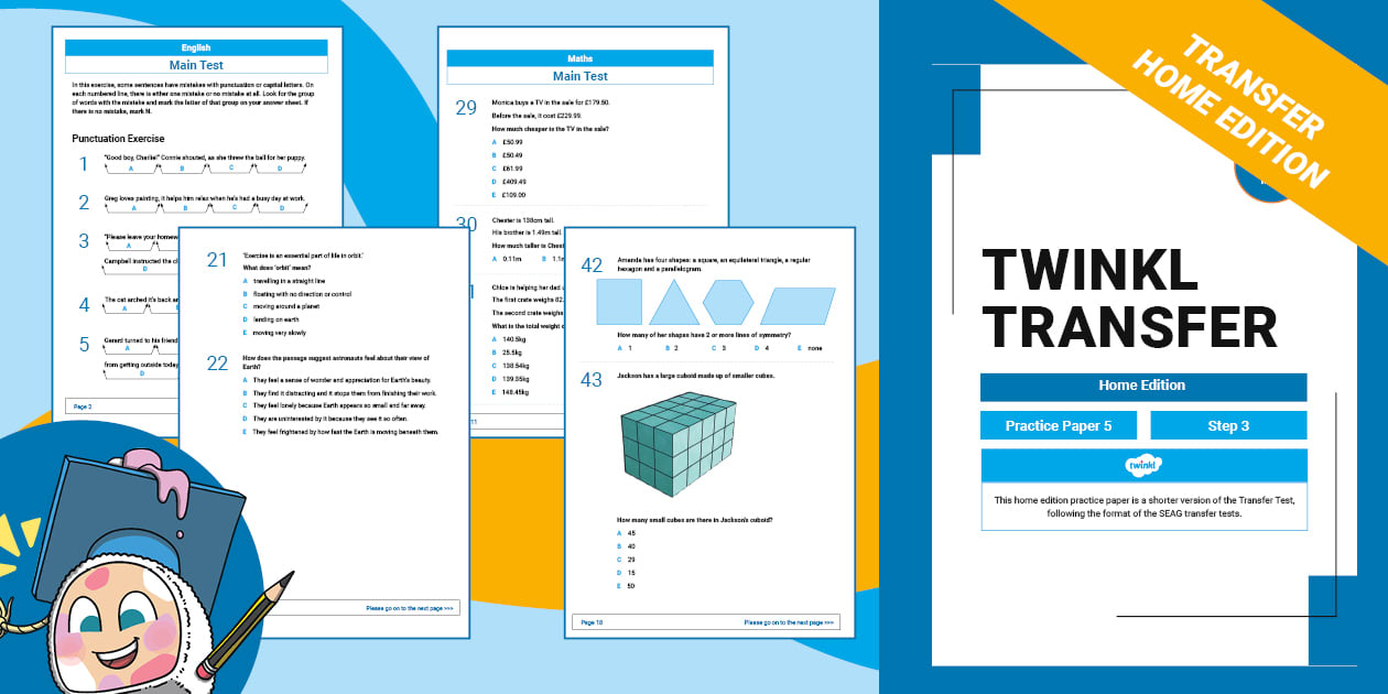 Transfer Test Home Edition Step 3 Paper 5
