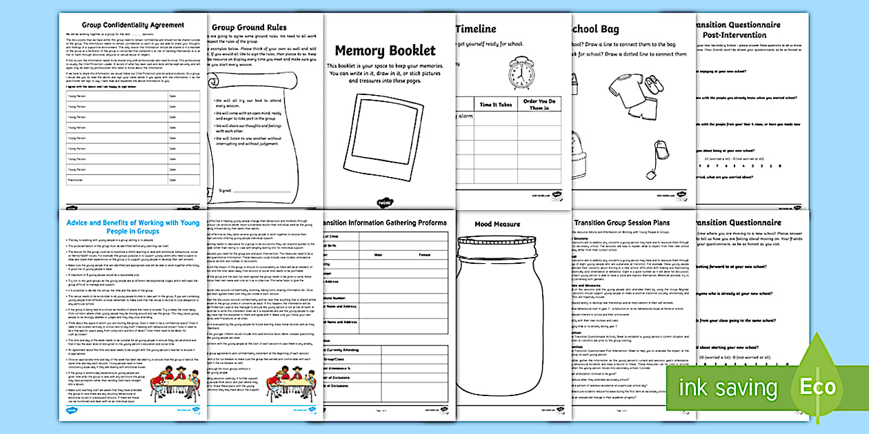 Transition Group Session Resource Pack (Teacher-Made)