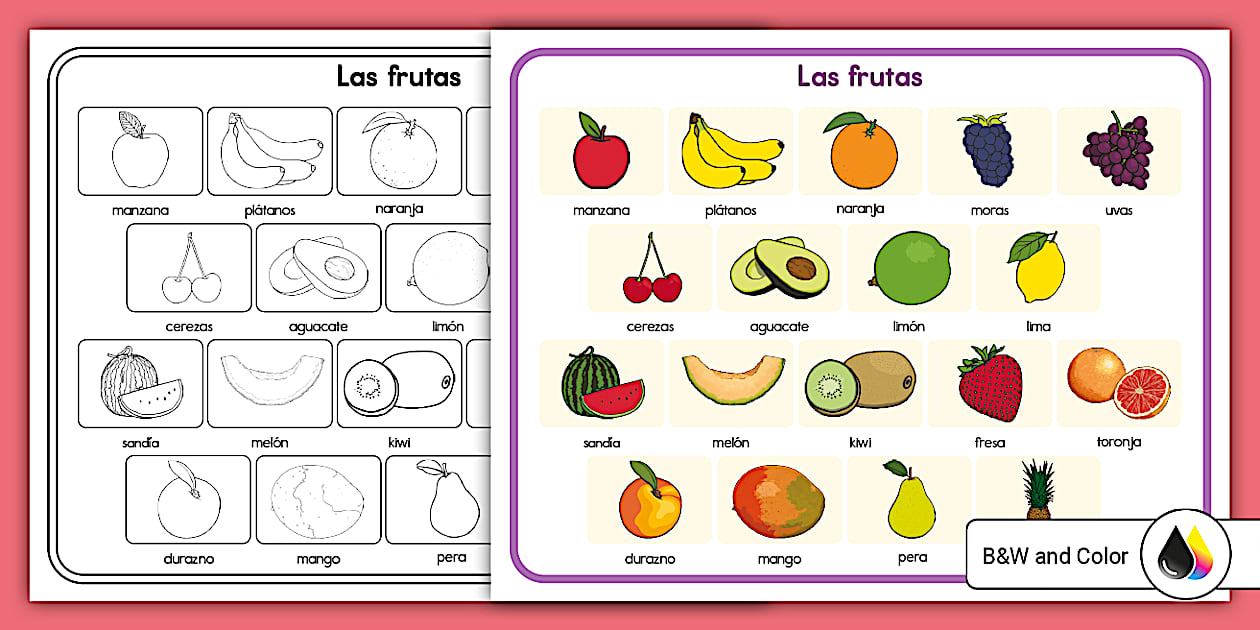 Tapete de palabras sobre las frutas | Twinkl USA - Twinkl