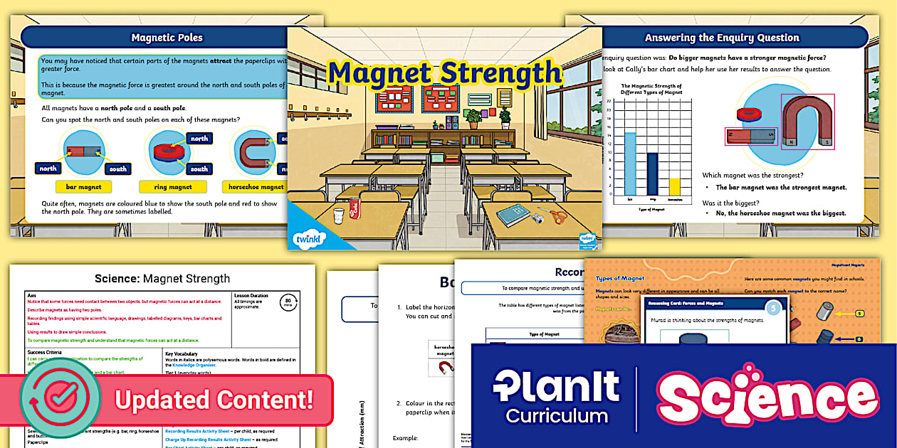Y3 Forces and Magnets: Magnet Strength: Lesson 5 - Twinkl