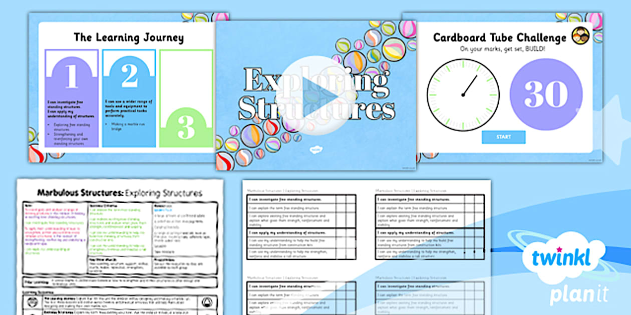 DT: Marbulous Structures: Exploring Structures UKS2 Lesson Pack 1