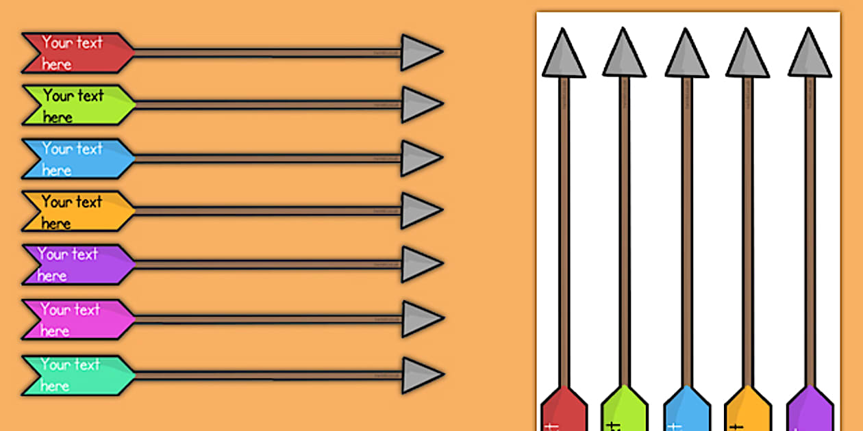 👉 Editable Target Arrows (teacher made) - Twinkl