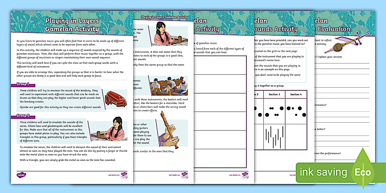 👉 KS2 Gamelan 'Playing Layers' Music Activity - Twinkl
