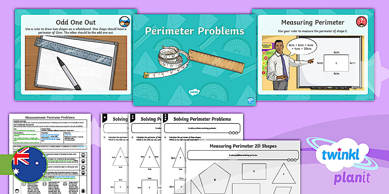Year 5 Measurement: Measuring the Perimeter of 2D Shapes L2