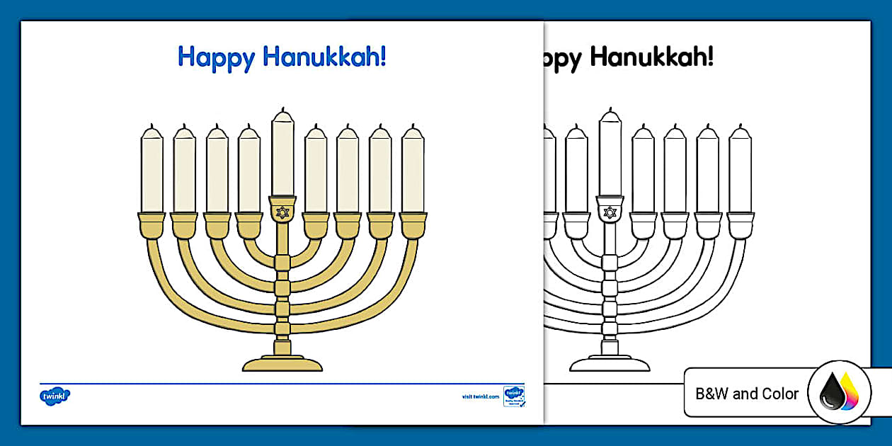 Menorah Craft | Fingerprint Art Activity | Twinkl USA