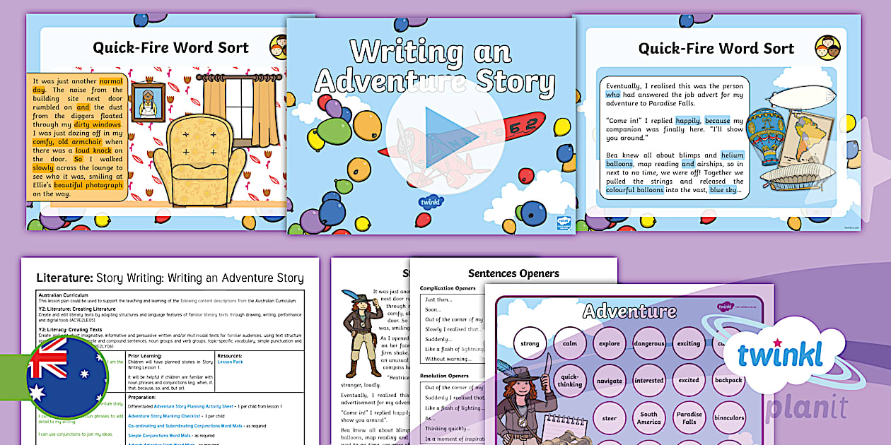 PlanIt English Year 2 Explorers: Up and Amelia Earhart: Story Writing (2)