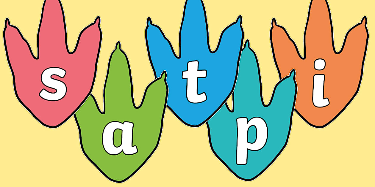 Editable Phase 2 Sounds On Dinosaur Footprints - Twinkl