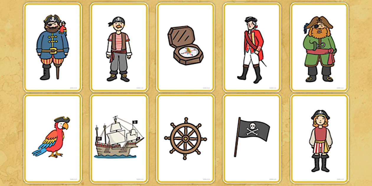 Pirate Storytelling Prompt Cards (teacher made) - Twinkl