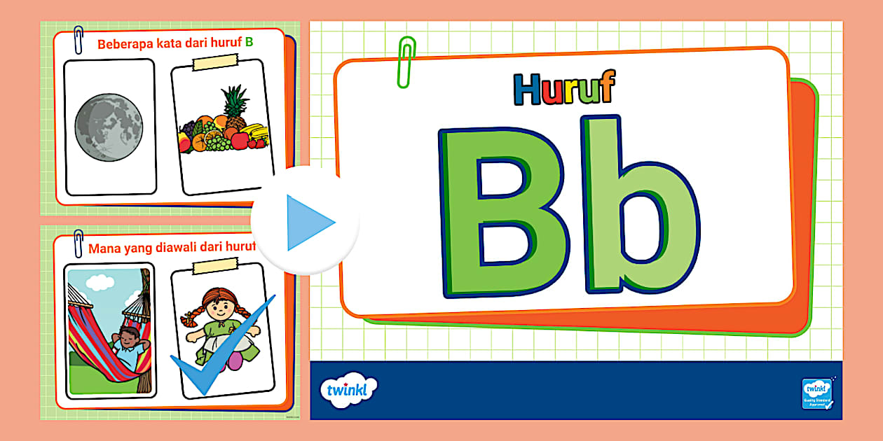 PowerPoint Membaca Alfabet B (profesor hizo) - Twinkl