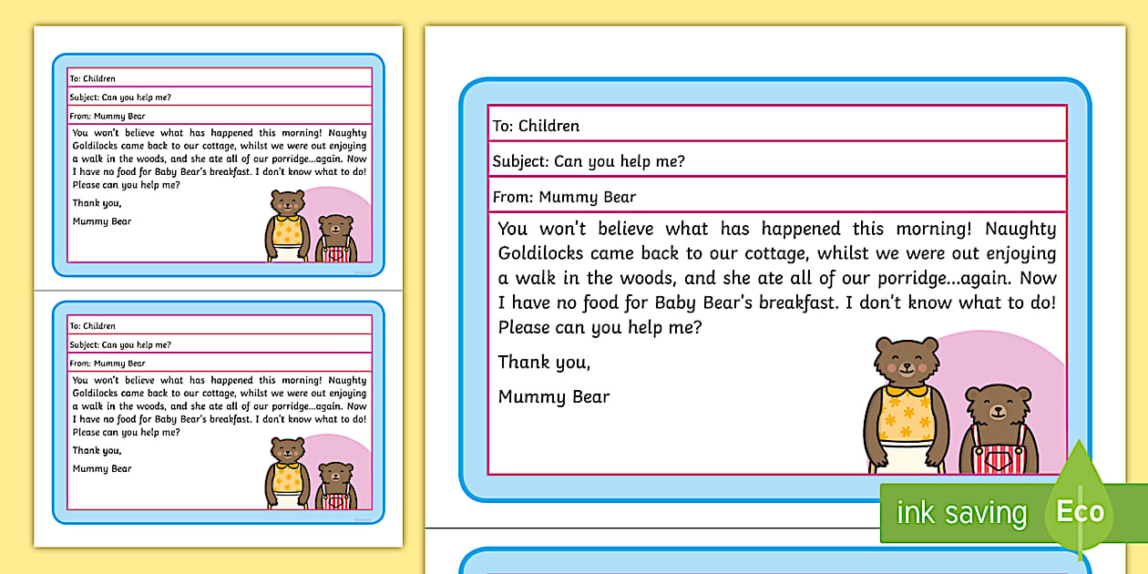 Mummy Bear Topic Hook Email (teacher made) - Twinkl
