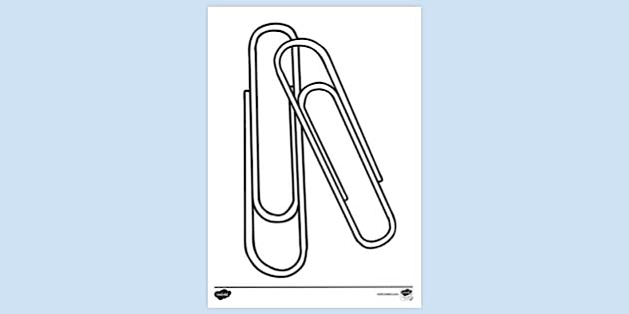 Paper Clip Colouring | Colouring Sheets (teacher made)