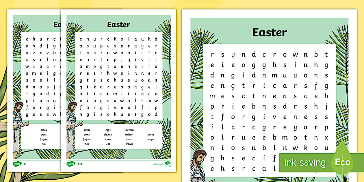 Australian Easter Differentiated Word Search