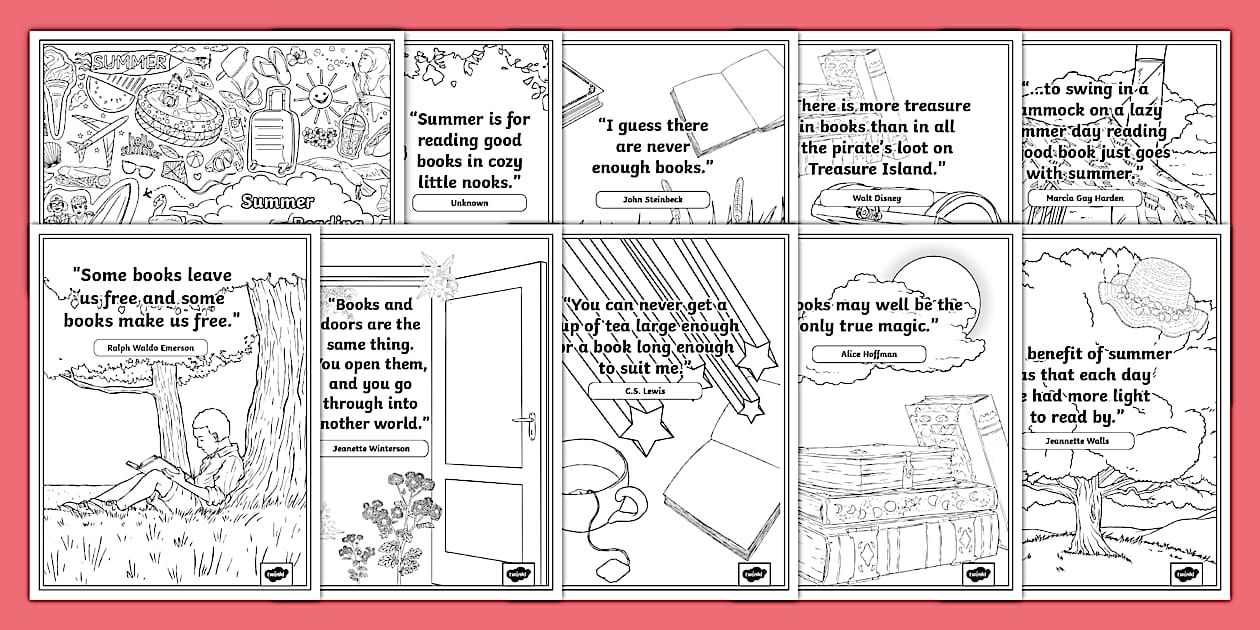 Summer Reading Quotes | 3rd Grade Resource | Twinkl USA