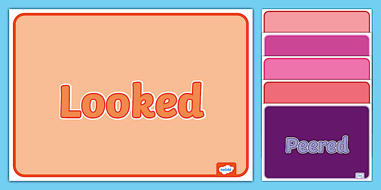 Alternative Words for Looked Display Posters (Teacher-Made)