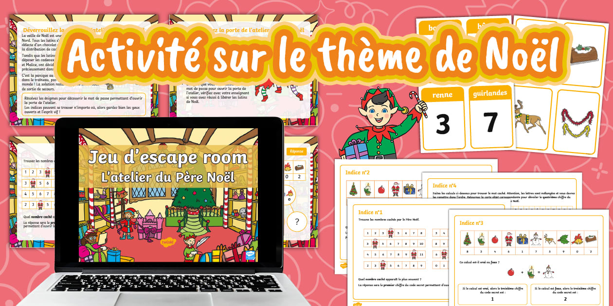 Escape game de Noël - Jeu d'évasion pour enfants