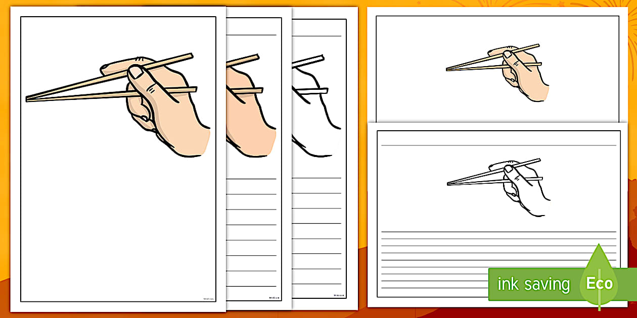 Chopsticks Writing Frames Pack (teacher made) - Twinkl