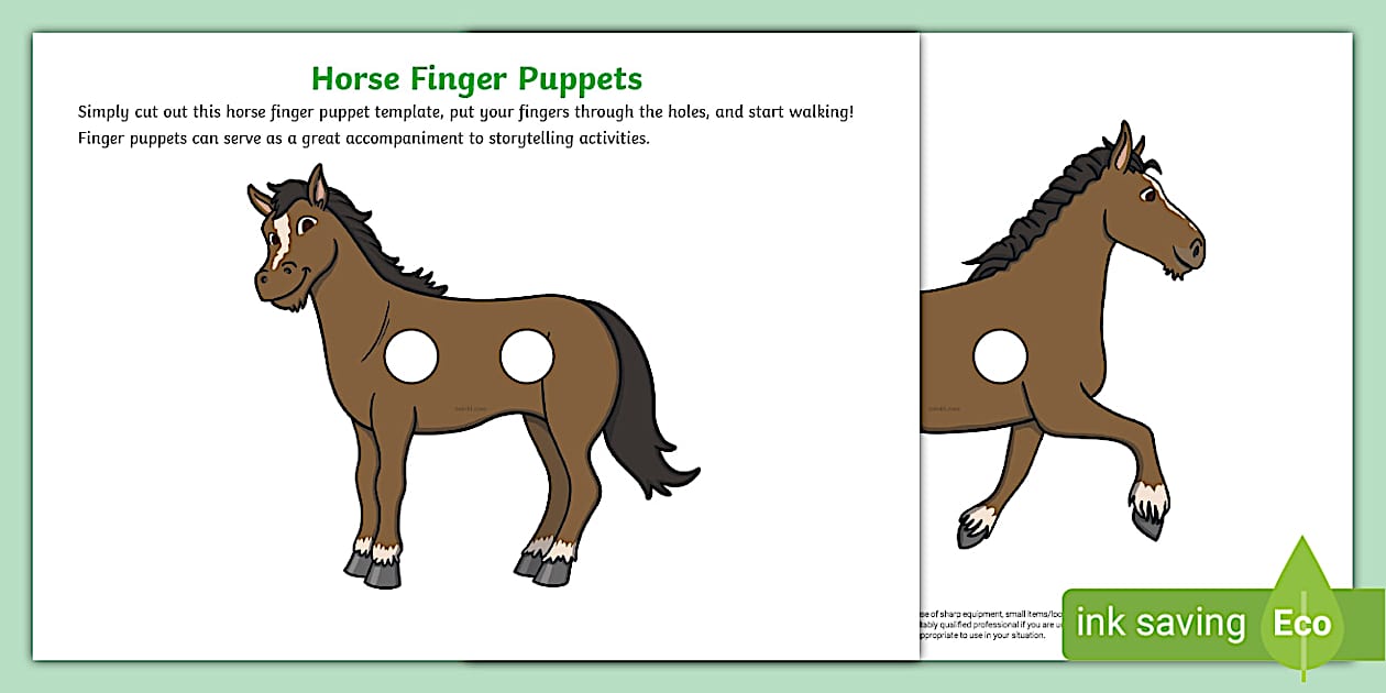 Horse Finger Puppets | Twinkl | KS1 | Story Telling | Puppet