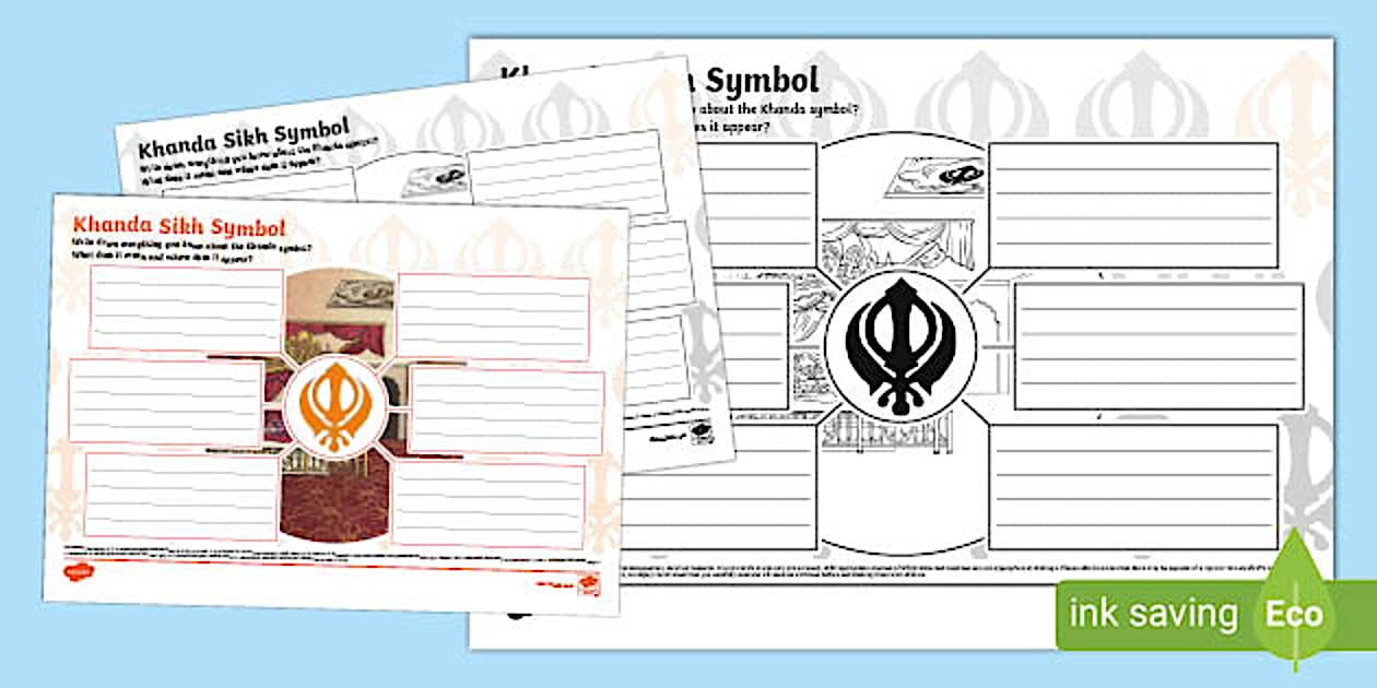 Khanda Sikh Symbol Mind Map - Twinkl