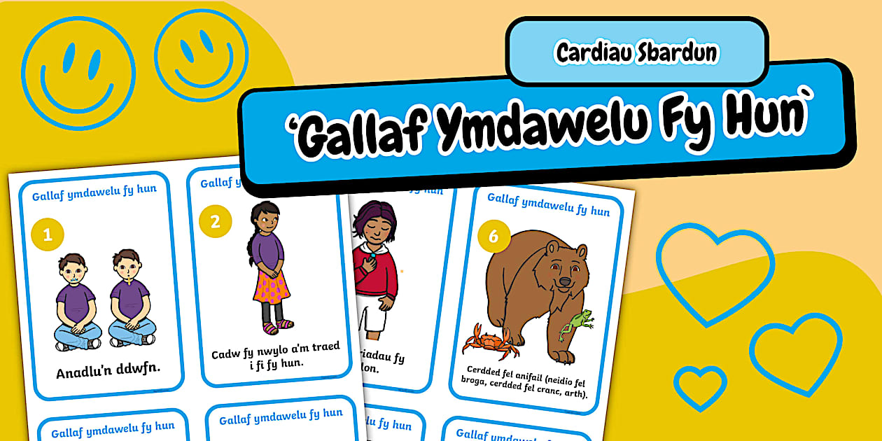 Cardiau Sbardun 'Gallaf Ymdawelu Fy Hun`