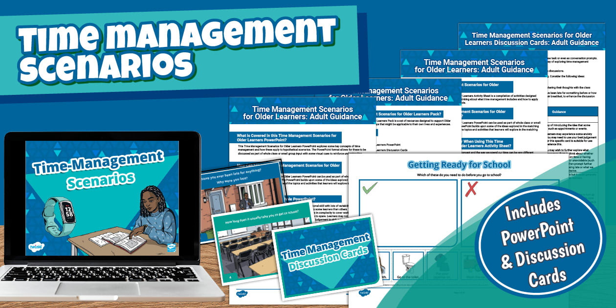 Time Management Scenarios for SEND Older Learners Pack