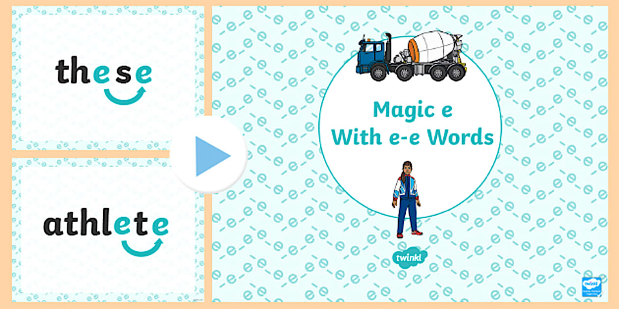 Magic e With e-e Words Quick Read PowerPoint (teacher made)