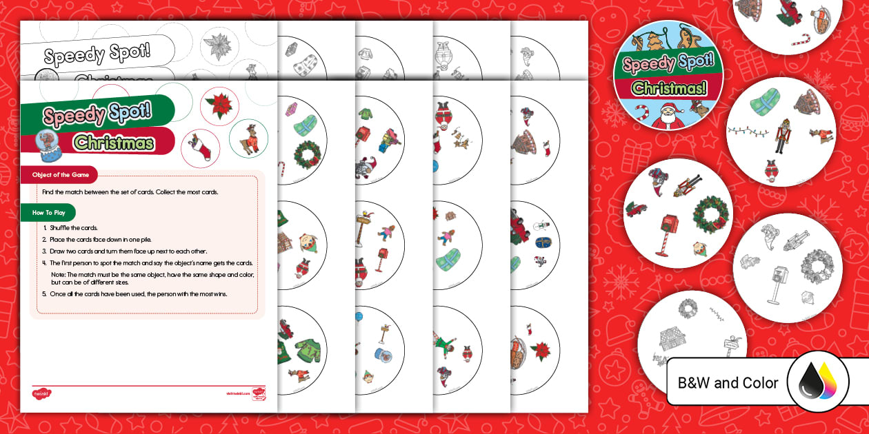 Speed Spot! Christmas Game (teacher made) - Twinkl