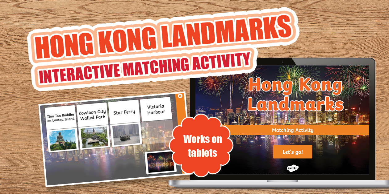 * NEW * Hong Kong Landmarks Interactive Matching Activity