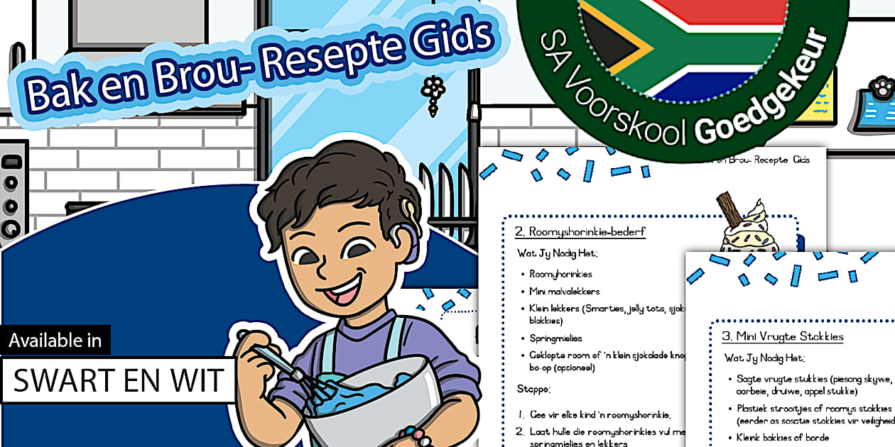 Voorskool - Bak en Brou - Reseptekaarte