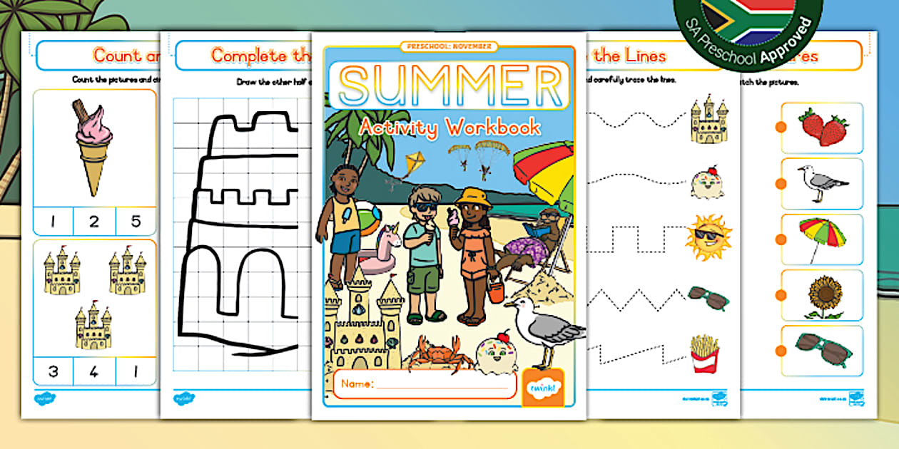 Preschool: November Workbook- Summer (teacher made) - Twinkl